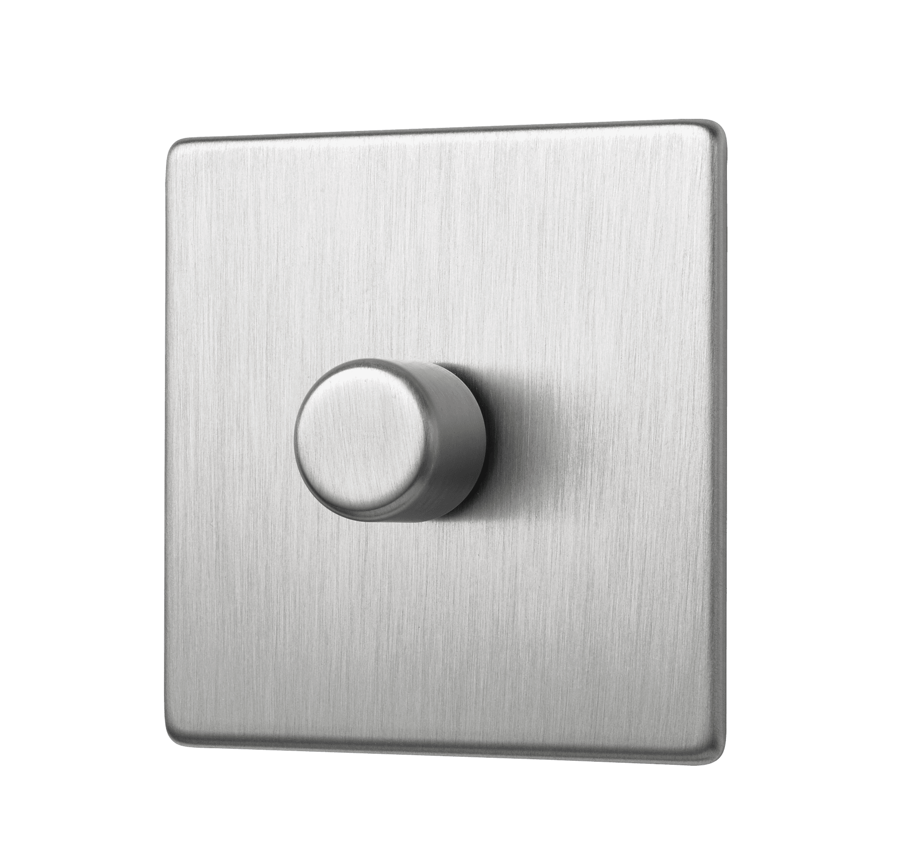 Satin Nickel Screwless Dimmer Switch - 1 Gang/Single 120W LED ...