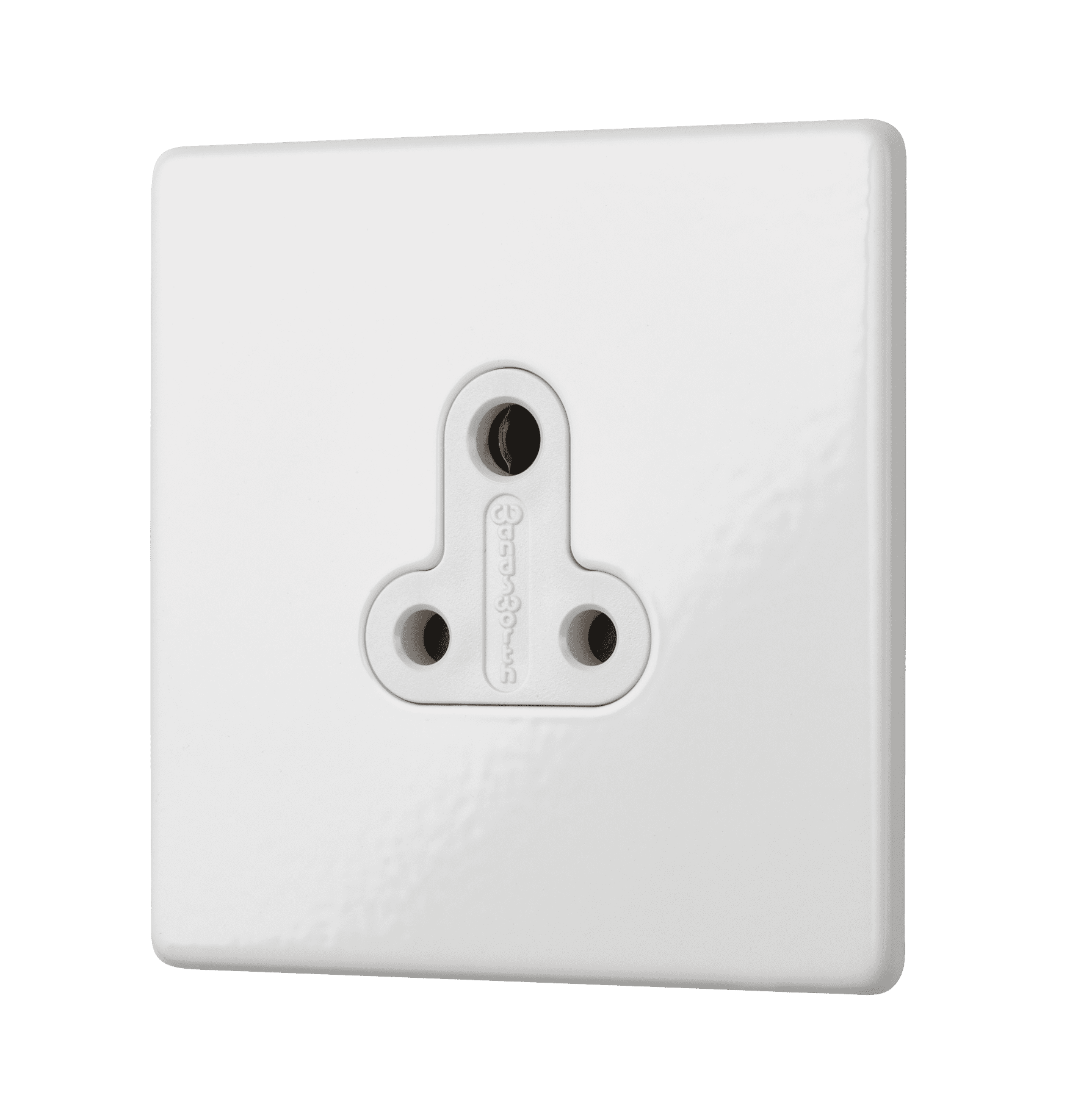 White Screwless Unswitched Socket - Single/1 Gang 5 Amp - Wandsworth ...