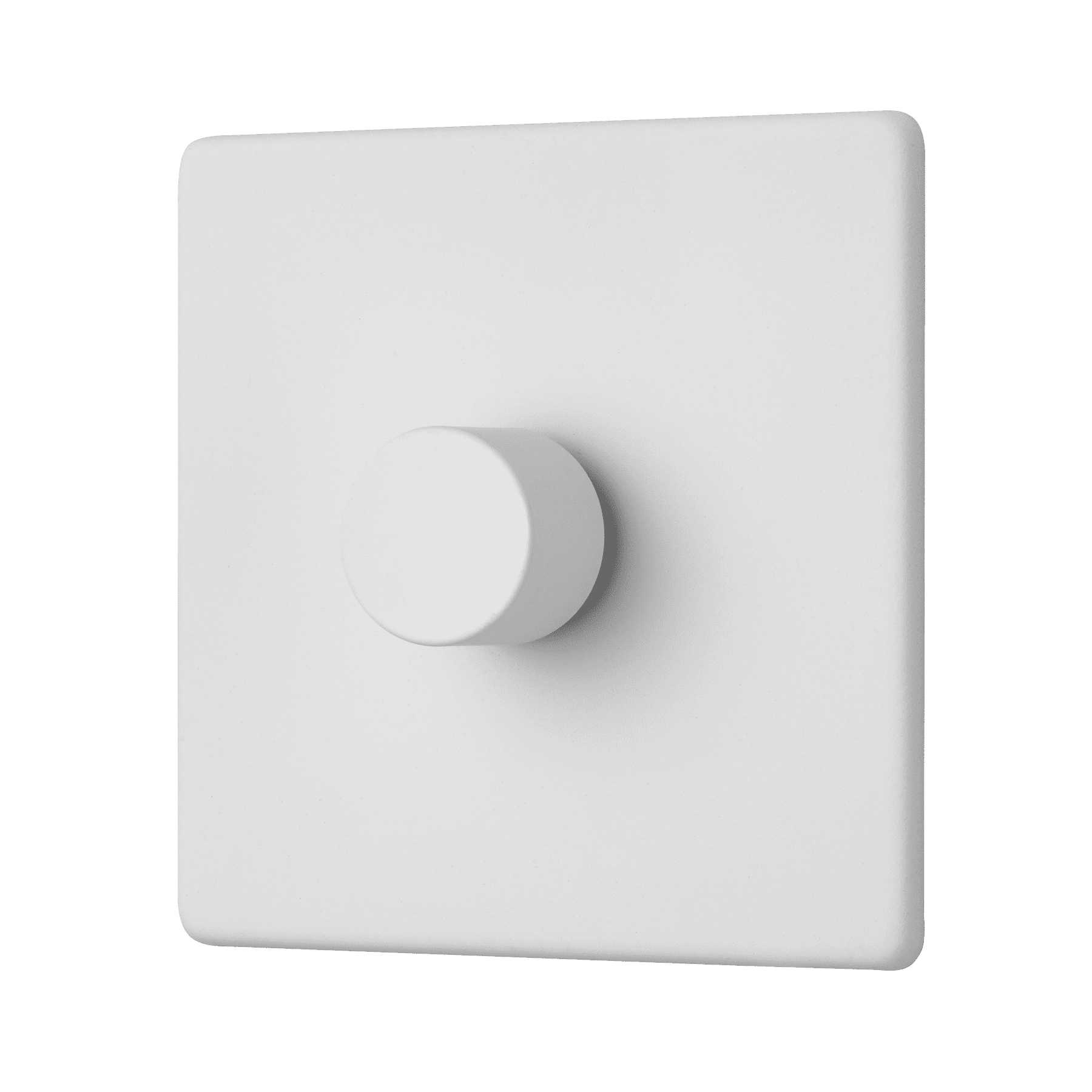 White Etched Prime Screwless Dimmer Switch - 1 Gang/Single 120W LED ...