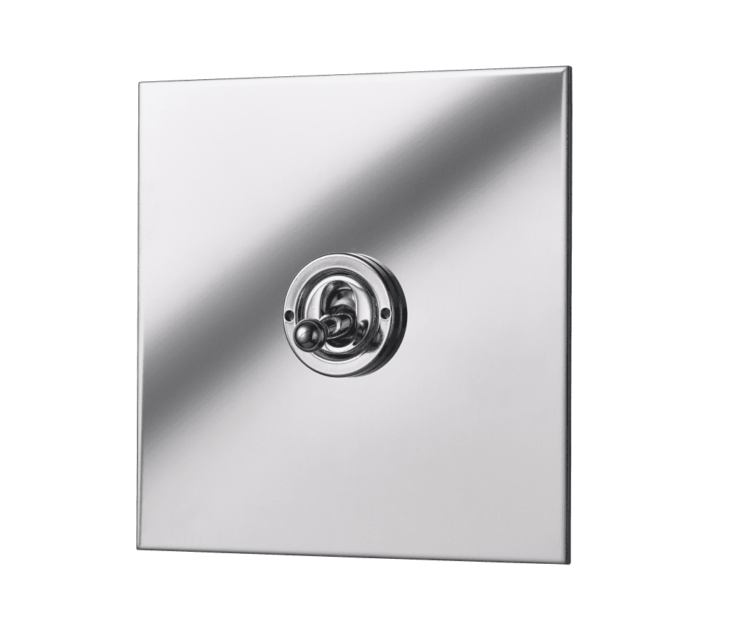Polished Mirror Toggle Light Switch - 1 Gang/Single 2 Way - Wandsworth ...