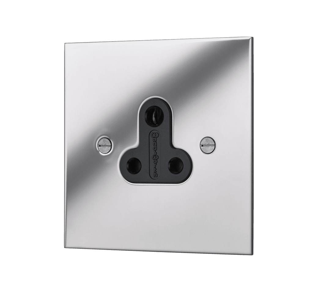 Polished Mirror Unswitched Socket - Single/1 Gang 5 Amp - Wandsworth ...