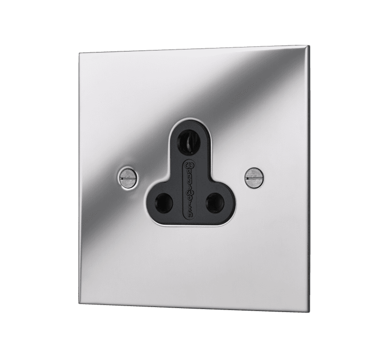 Polished Mirror Unswitched Socket - Single/1 Gang 5 Amp - Wandsworth ...