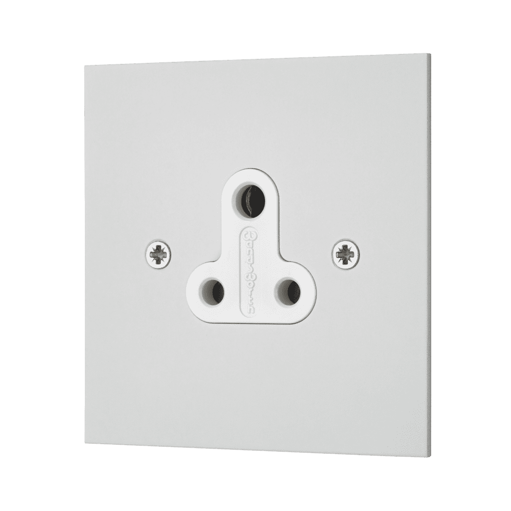 White Etched Prime Unswitched Socket - Single/1 Gang 5 Amp - Wandsworth ...