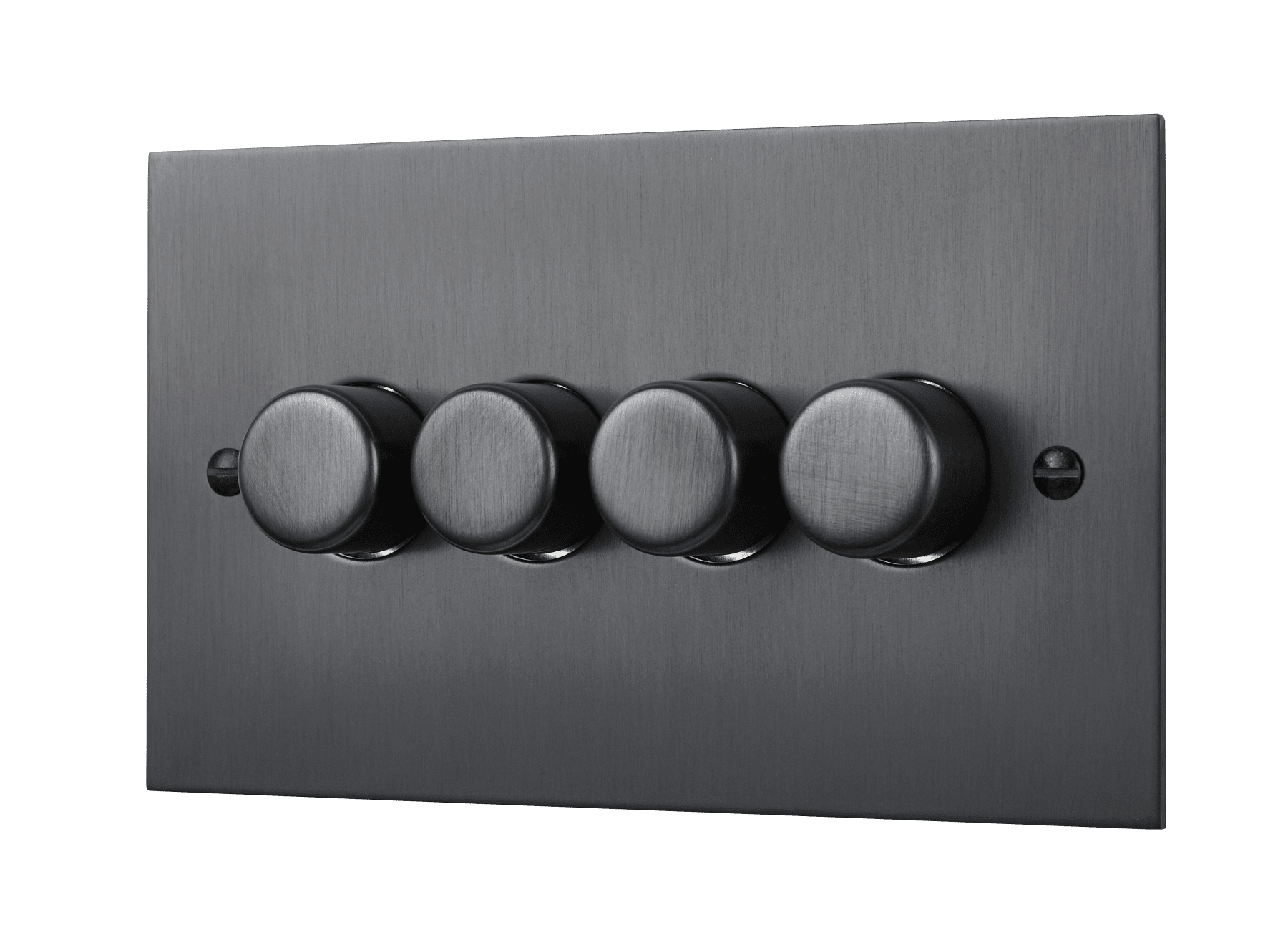 Dark Antique Bronze 4 Dimmer Switch - 4 Gang/Quad 120W LED - Wandsworth ...