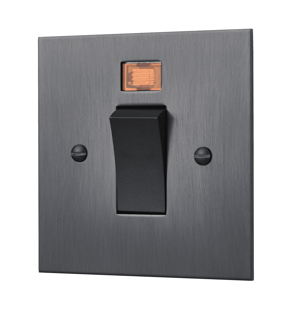 Dark Antique Bronze Cooker Switch With Neon Indicator 45 Amp ...